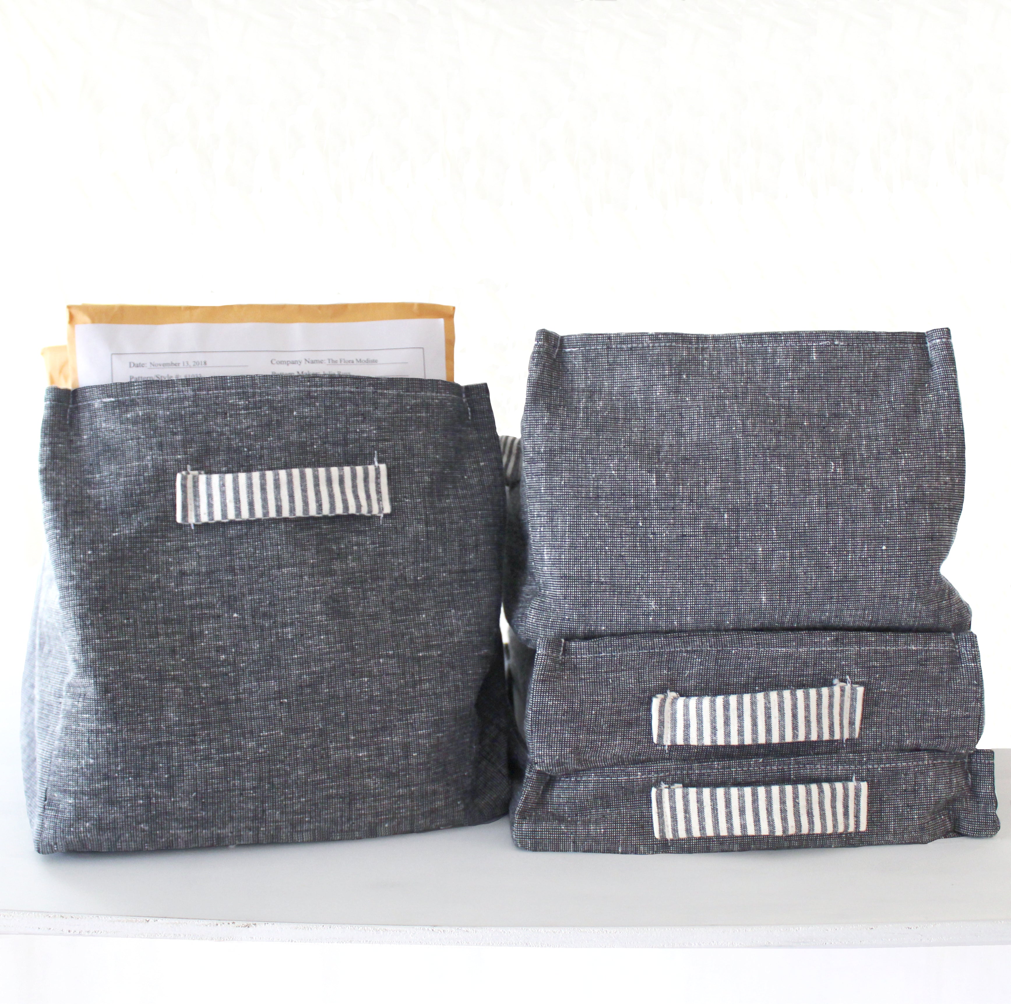 Diy Fabric Storage Boxes How To Sew Fabric Storage Bins Sweet Red